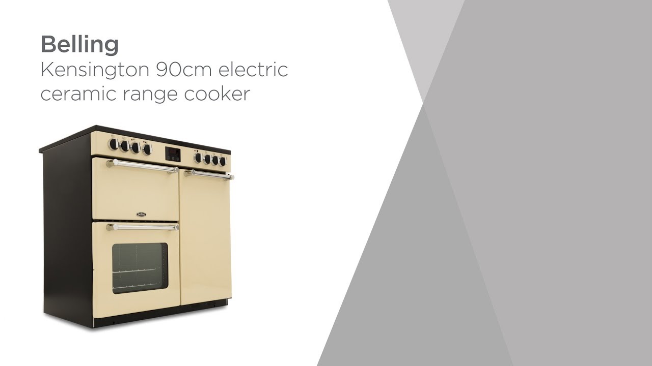 Belling Kensington 90 cm Range Cooker - Cream & Chrome | Product ...