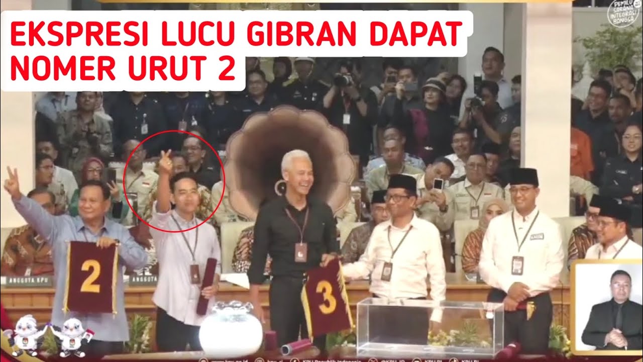 Saat Pasangan Gibran Prabowo Dapat Nomer Urut 2 Youtube
