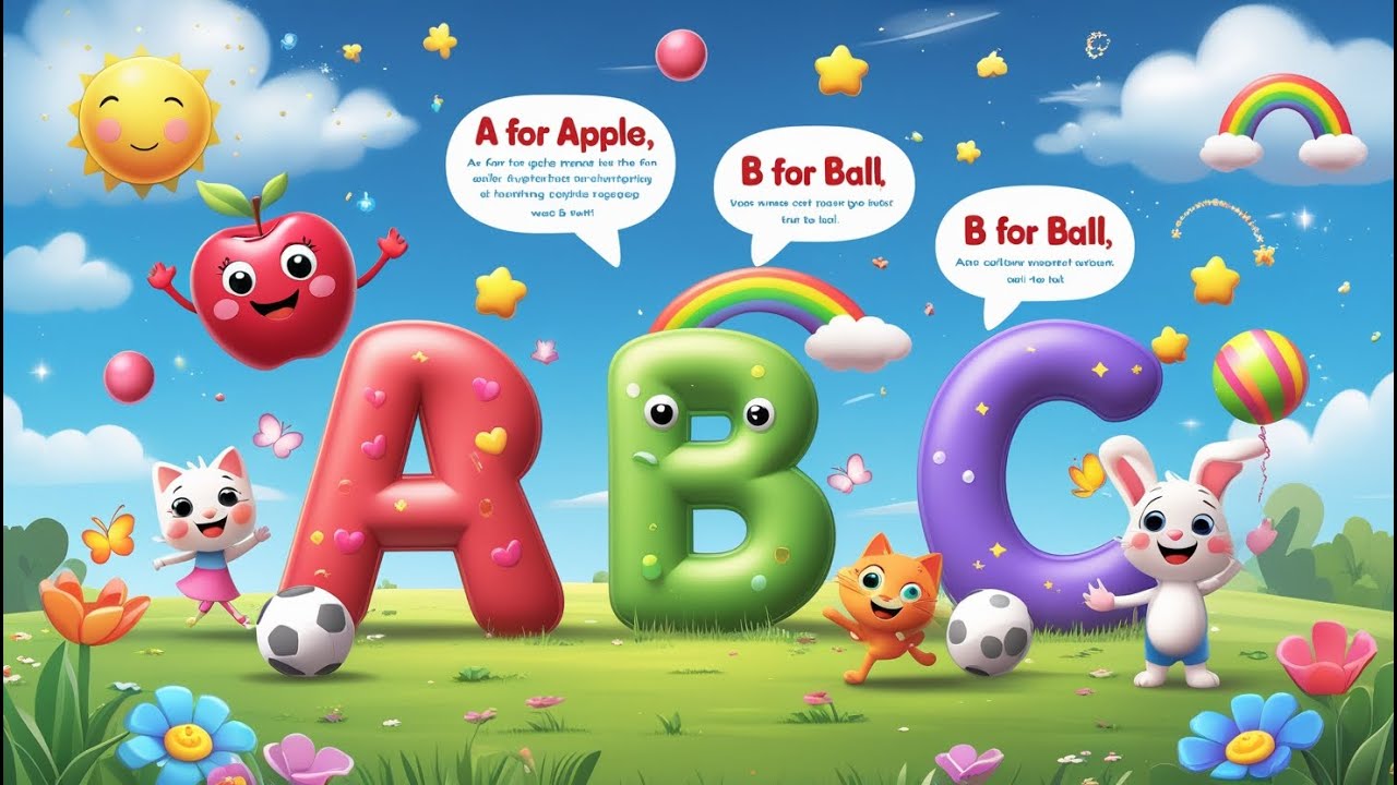 ABC Phonics Song / ABC Song /Tiny Tots/ ABC lyrics song/phonics song ...