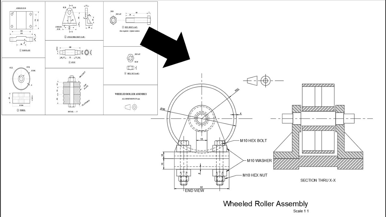 2012 Technical Drawing Mechanical Drawing Paper 2 Assembly Drawing ...