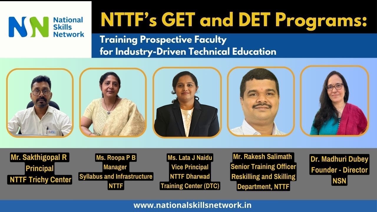 NTTF’s GET and DET Programs: Training Prospective Faculty for Industry ...