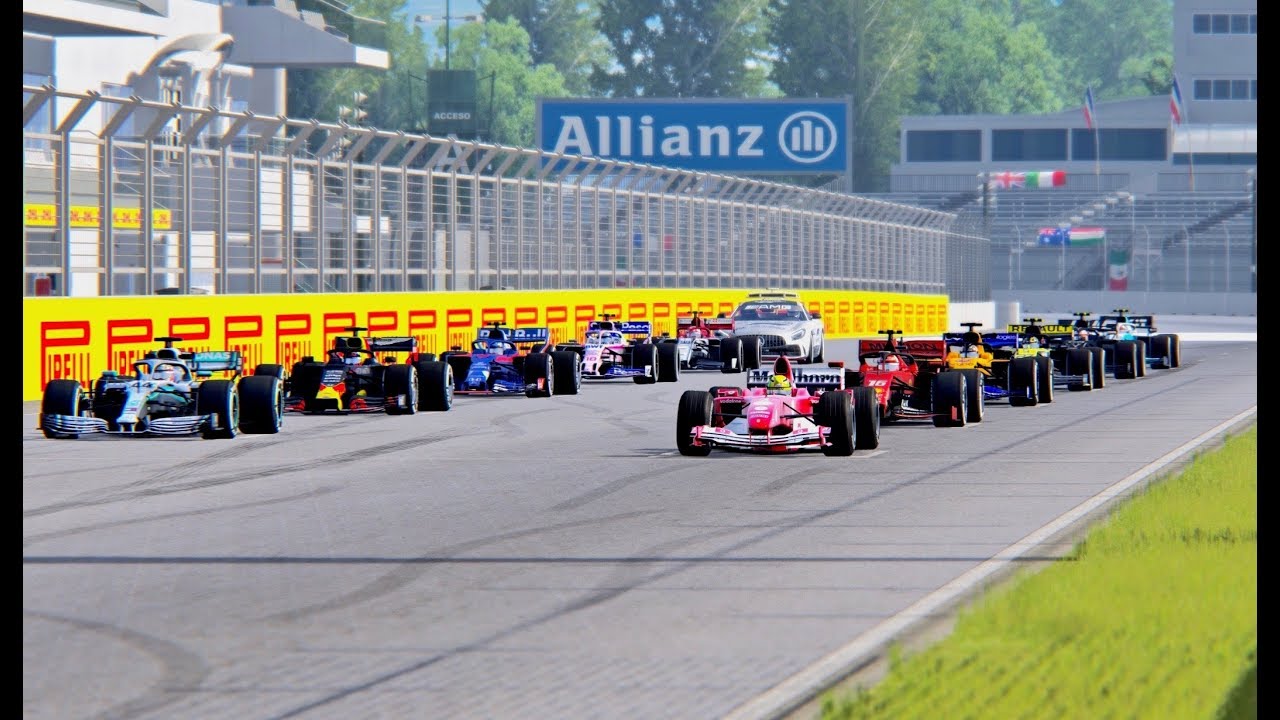 Ferrari F1 2004 vs F1 2019 Cars - Mexico GP - YouTube