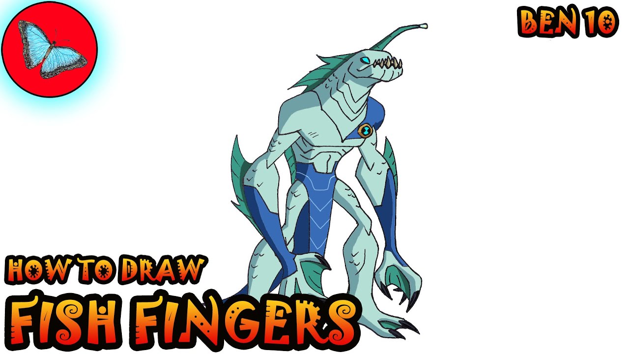 How To Draw Fish Fingers From Ben 10 - YouTube