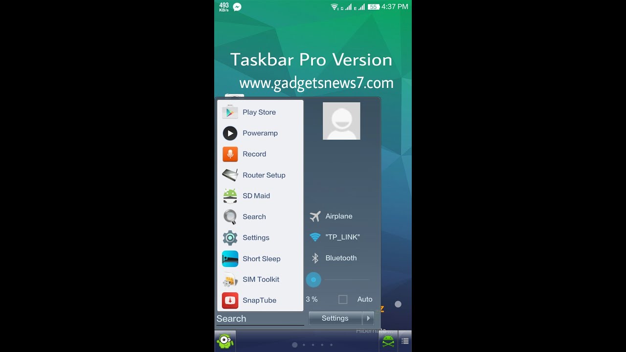 Taskbar Android Best One Software - YouTube