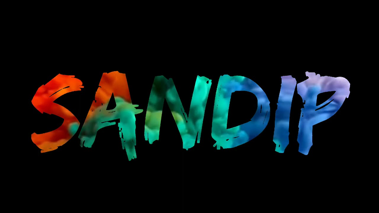 Trending Sandip name logo fog effects by vle society sagar thakur - YouTube