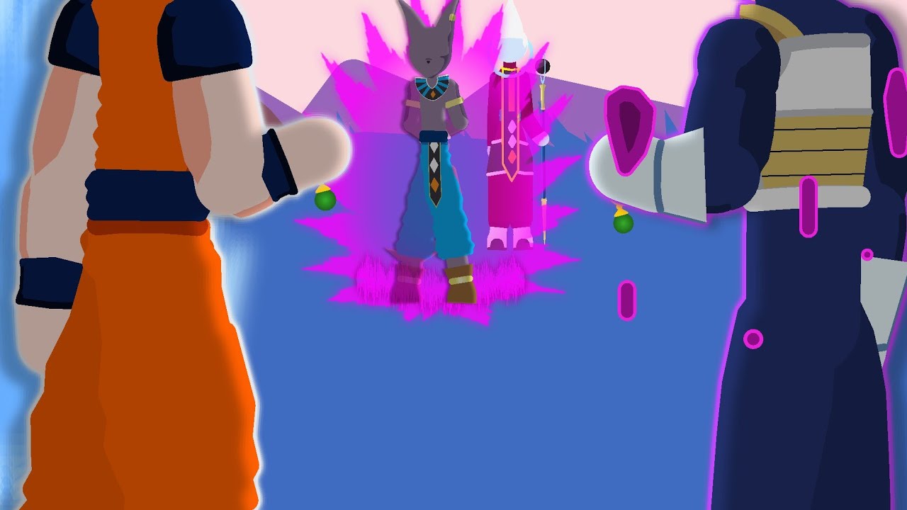 『Ultra Ego Vegito Vs Beerus』Part 1 | Stick Nodes Animation (battle of ...