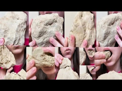 Turkistan Powdery Halva Clay Eating | so crunchy sounds ASMR 🤤🤤 - YouTube