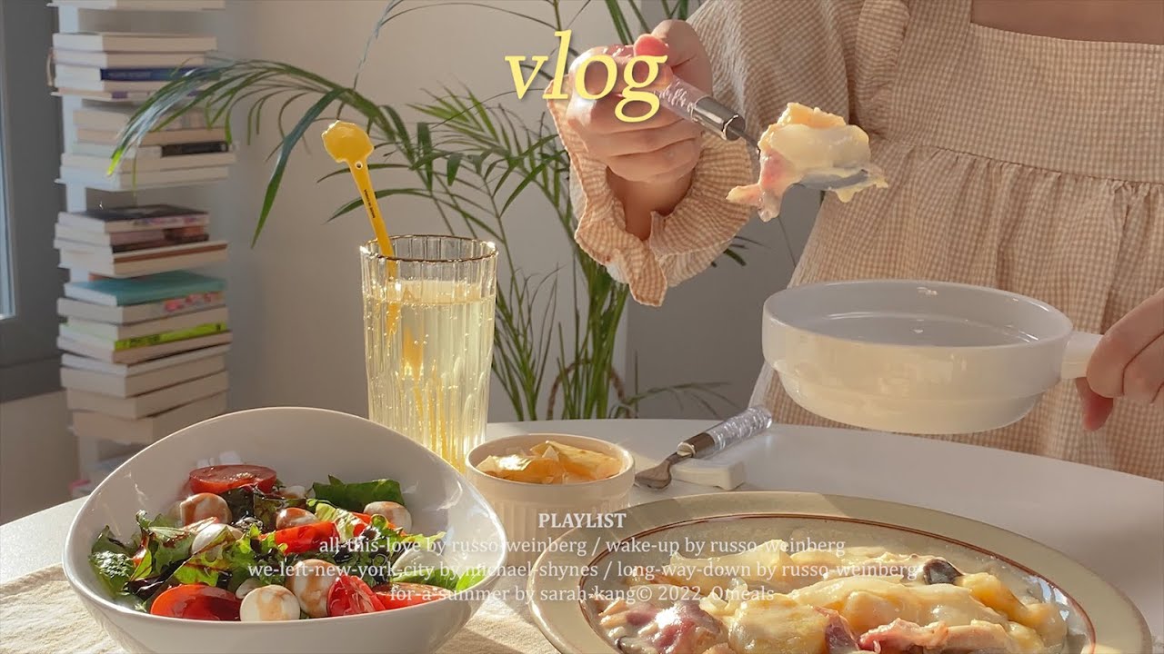 Eng Vlog 자취생 브이로그 🥔부드러운 크림 감자뇨끼 붕어빵과 떡볶이 수육과 김장김치 곰탕으로 고기국수 만들기 소품