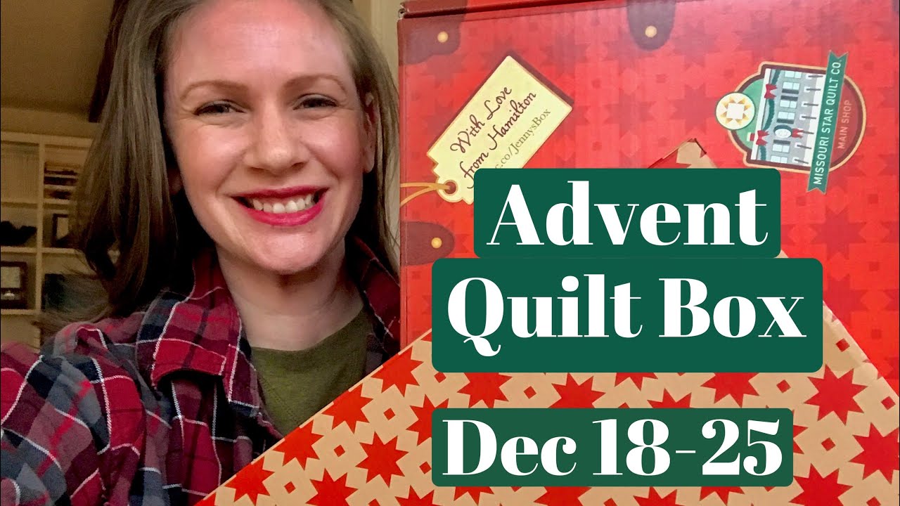 Advent Quilt Box Day 18-25 - YouTube