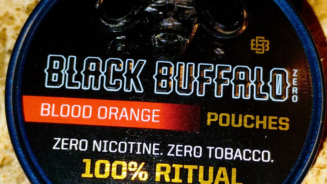 Black Buffalo Blood Orange Zero Nicotine / Zero Tobacco Pouches 100% ...