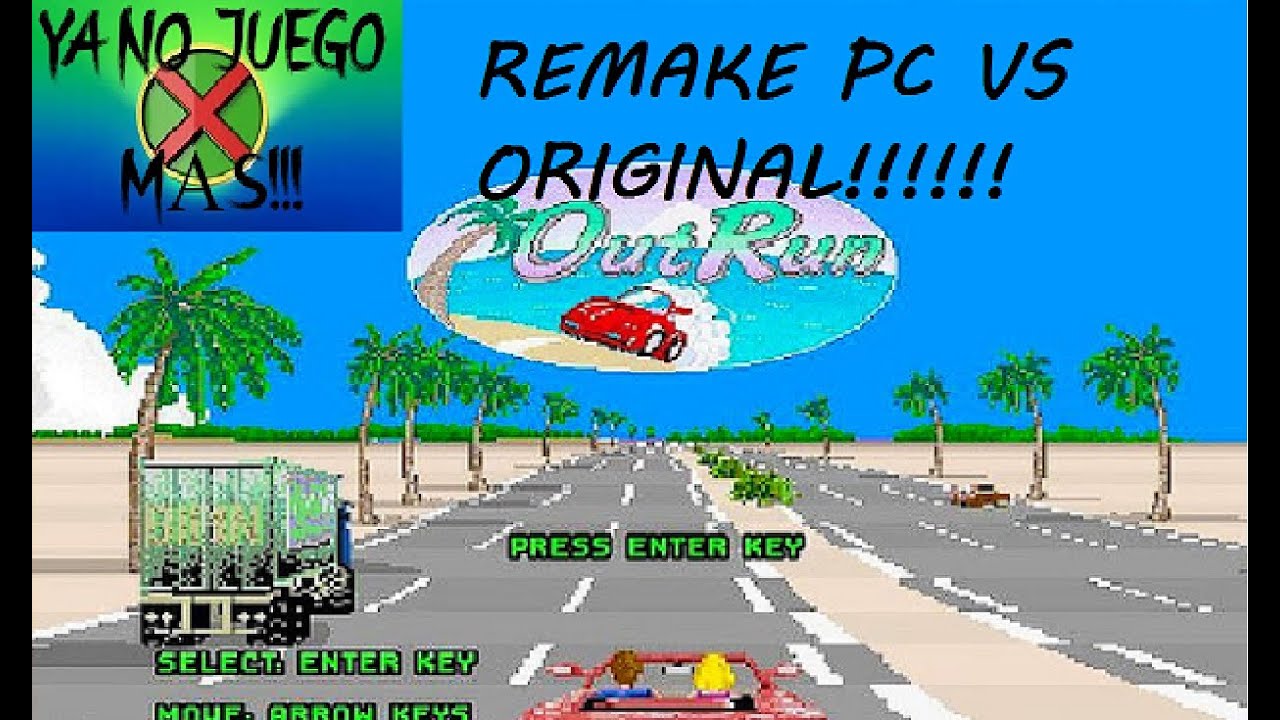 OUTRUN REMAKE PC VS ORIGINAL ARCADE !. Análisis de este juego VS el ...