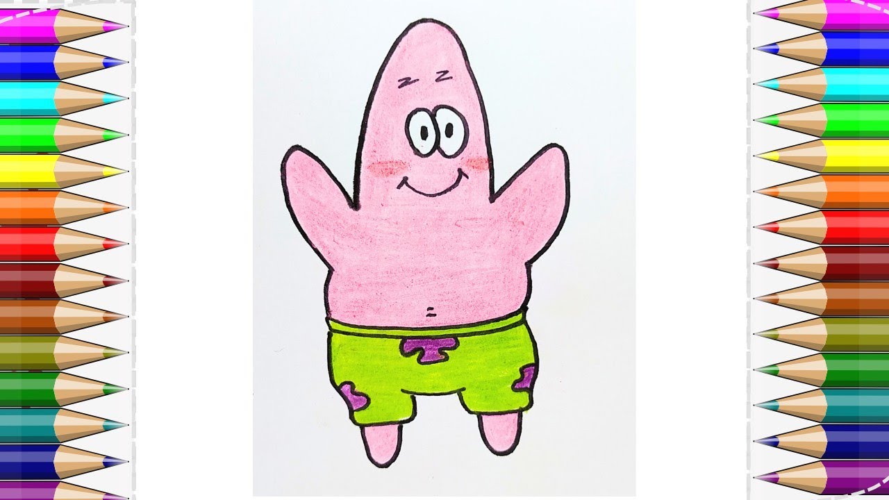 How to Draw Patrick Step by Step🥰 .Easy Easy Drawing for Kids💖 - YouTube
