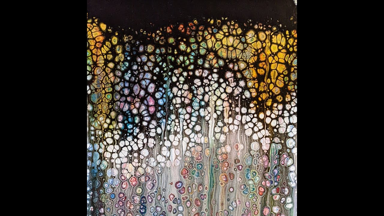 070 - Twinkle Trees Swipe - Acrylic Swipe Painting - Abstract Art ...