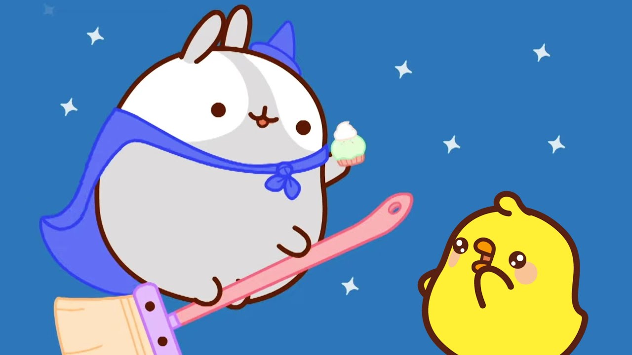 Adventures Of Molang 🧹 The Magic Broom | Molang and Piu Piu | Cartoon ...