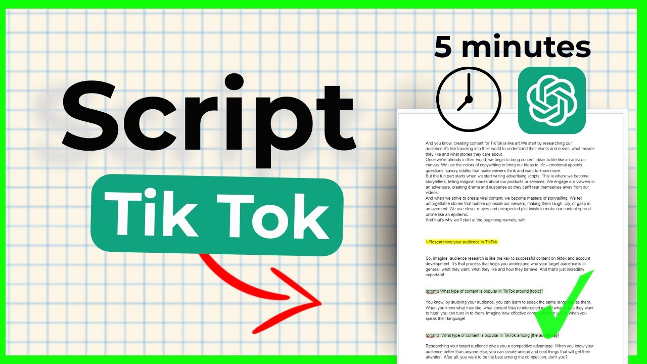 CHATGPT TIK TOK VIDEO SCRIPT - YouTube