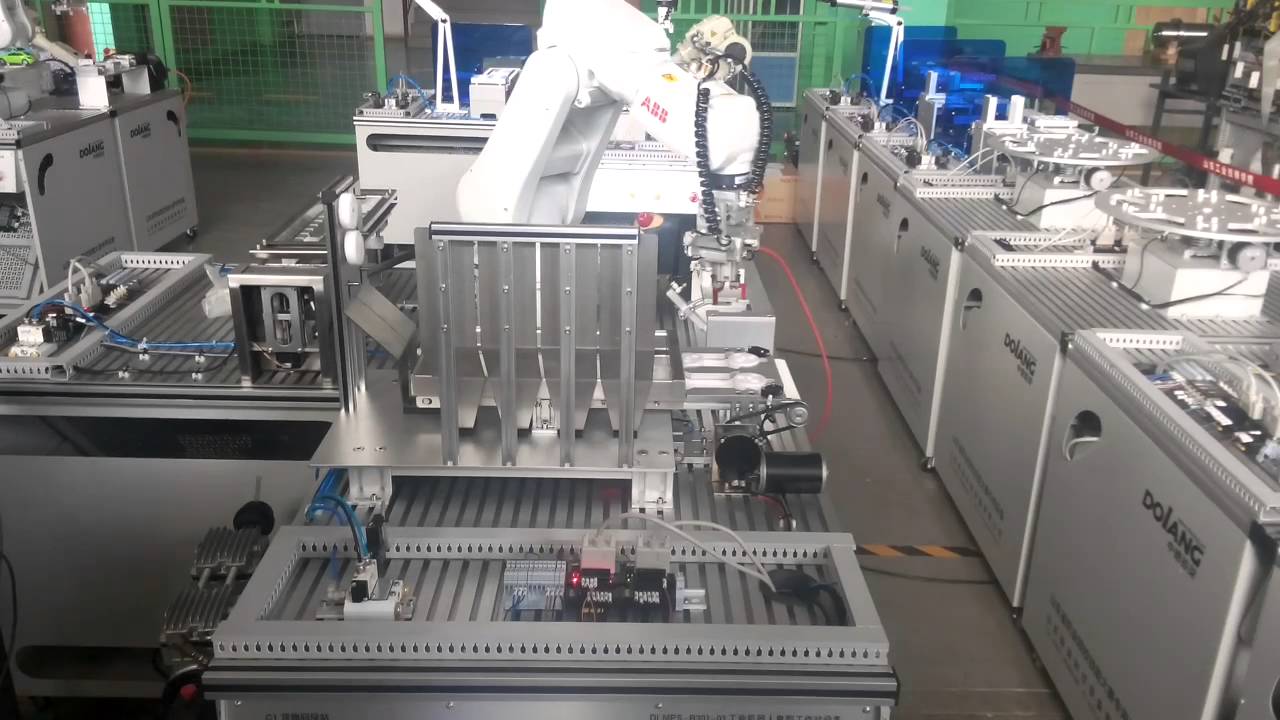 DLRB-934 Industrial Robot Typical Workstation Training System - YouTube