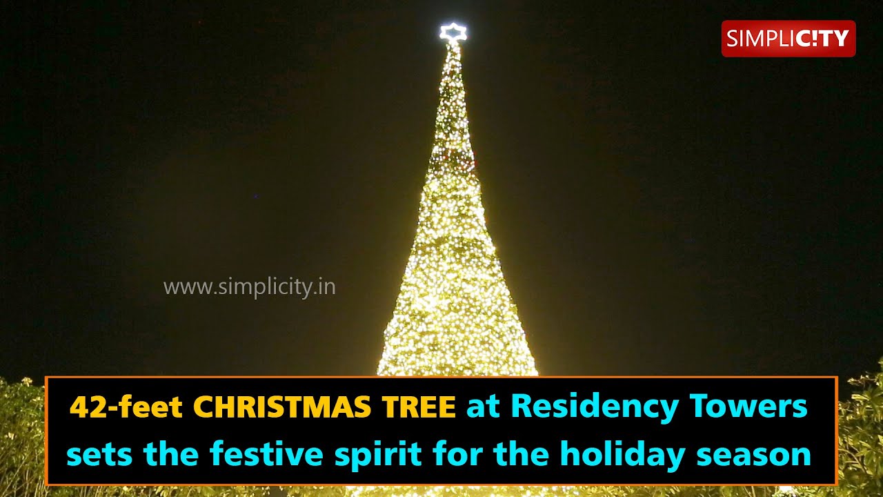 42-feet Christmas tree at Residency Towers sets the festive spirit for ...
