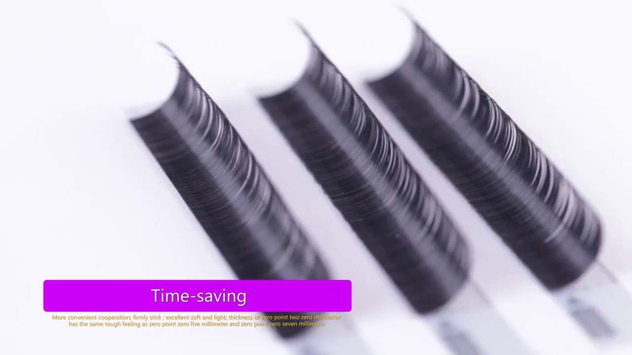 Flat Ellipse Eyelashes Extensions split tips ellipse - YouTube