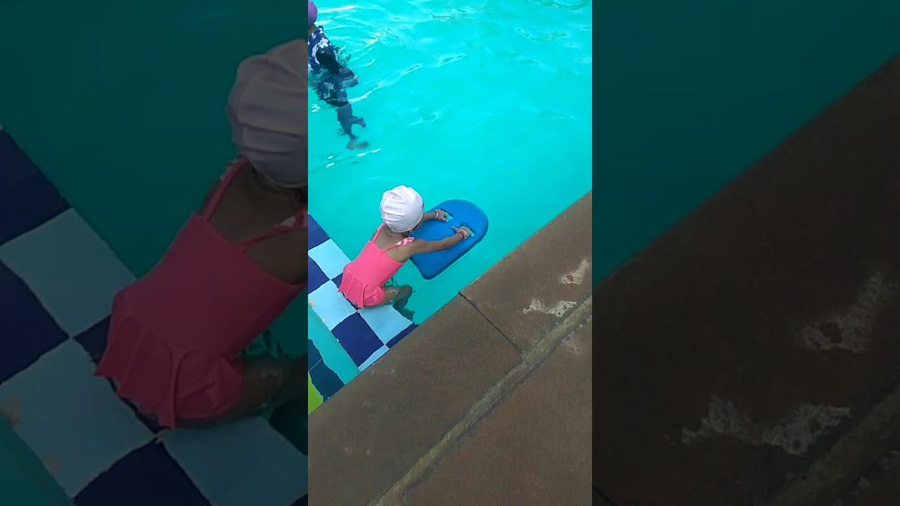 Baby Swimming - Kick Board Lessons - YouTube