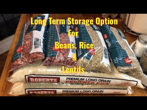 Long term storage option for beans, rice, & lentils. Properly stored ...