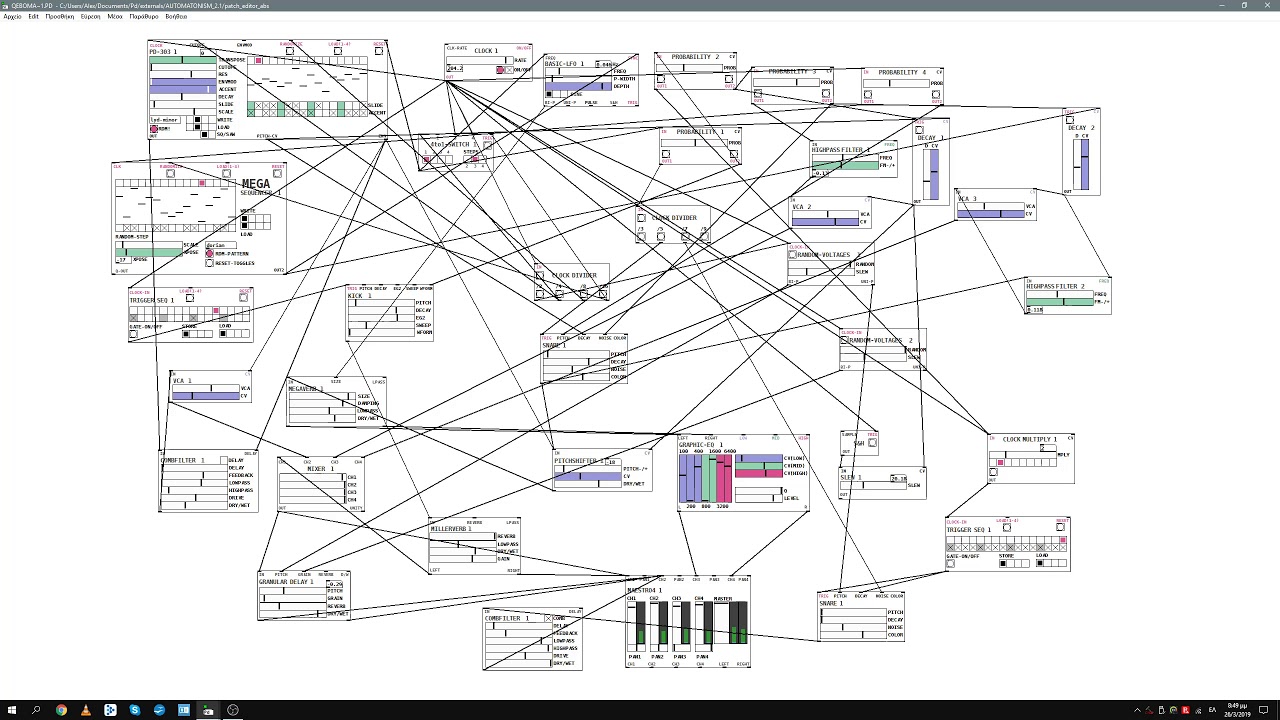 Qebo - Pure Data Generative Patch #2 - YouTube