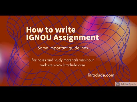 How to Write IGNOU Assignment| IGNOU ASSIGNMENT GUIDELINNES - YouTube