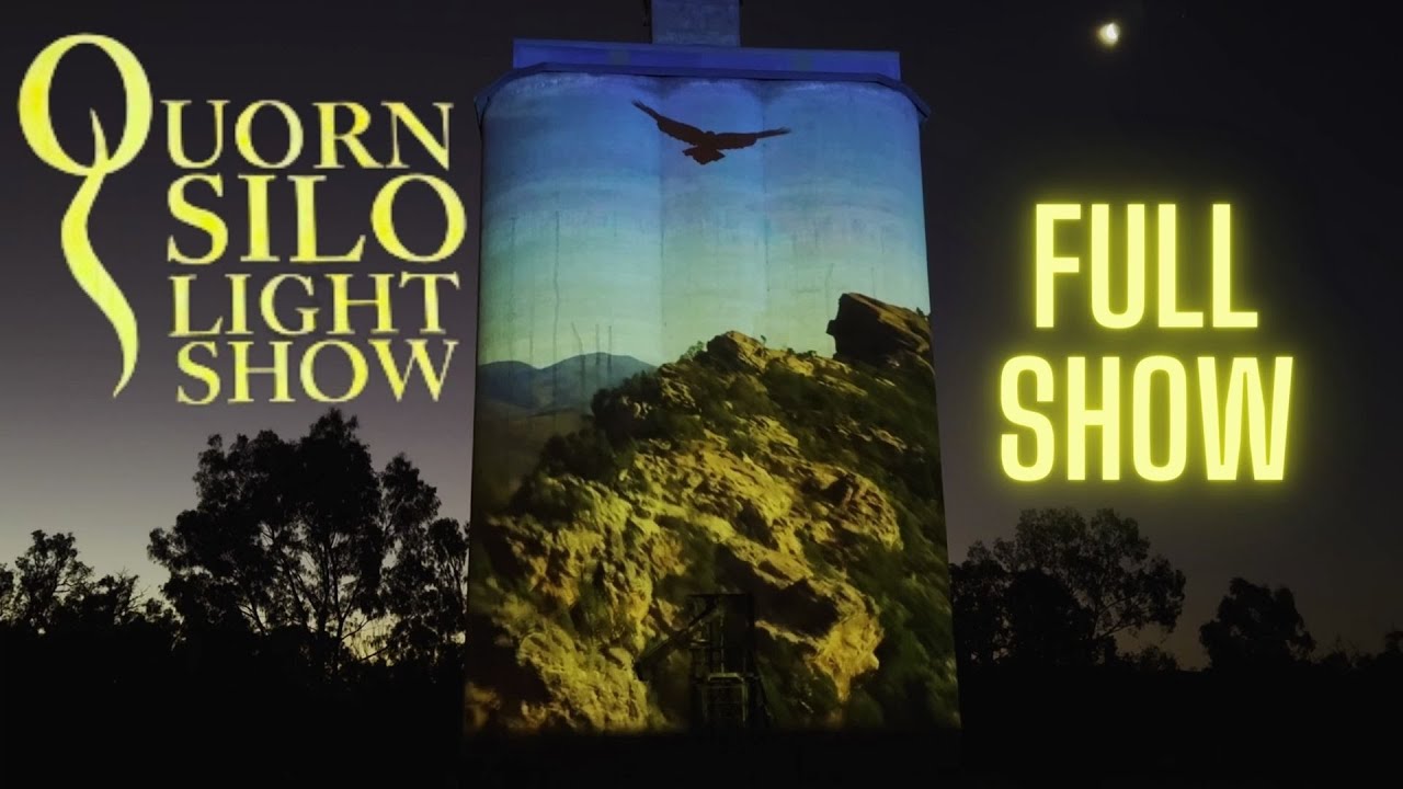 FULL QUORN SILO LIGHT SHOW - A Must See Attraction- 2024 - YouTube