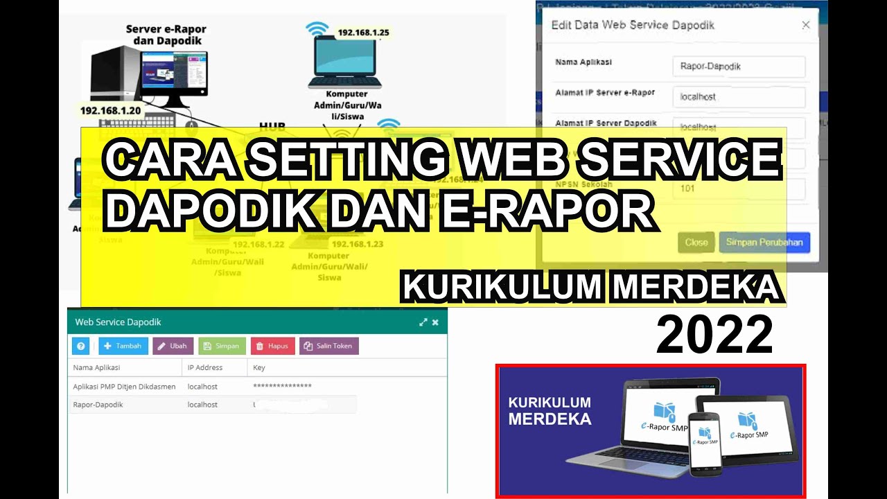 cara instal Aplikasi erapor kurikulum merdeka dan Setting web service ...
