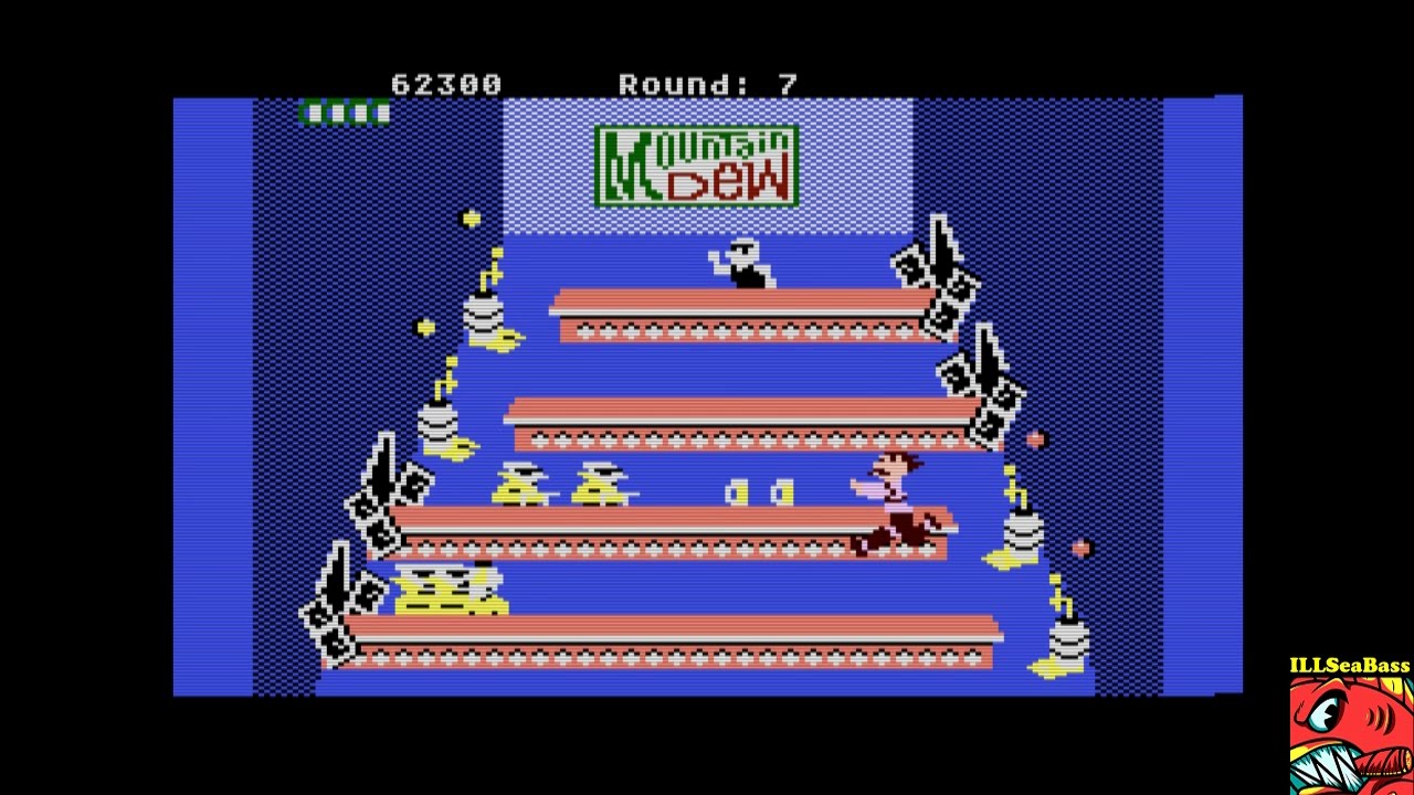 Tapper [Arcade] ATARI 800 (8-Bit) Highscore - 81,200 - YouTube