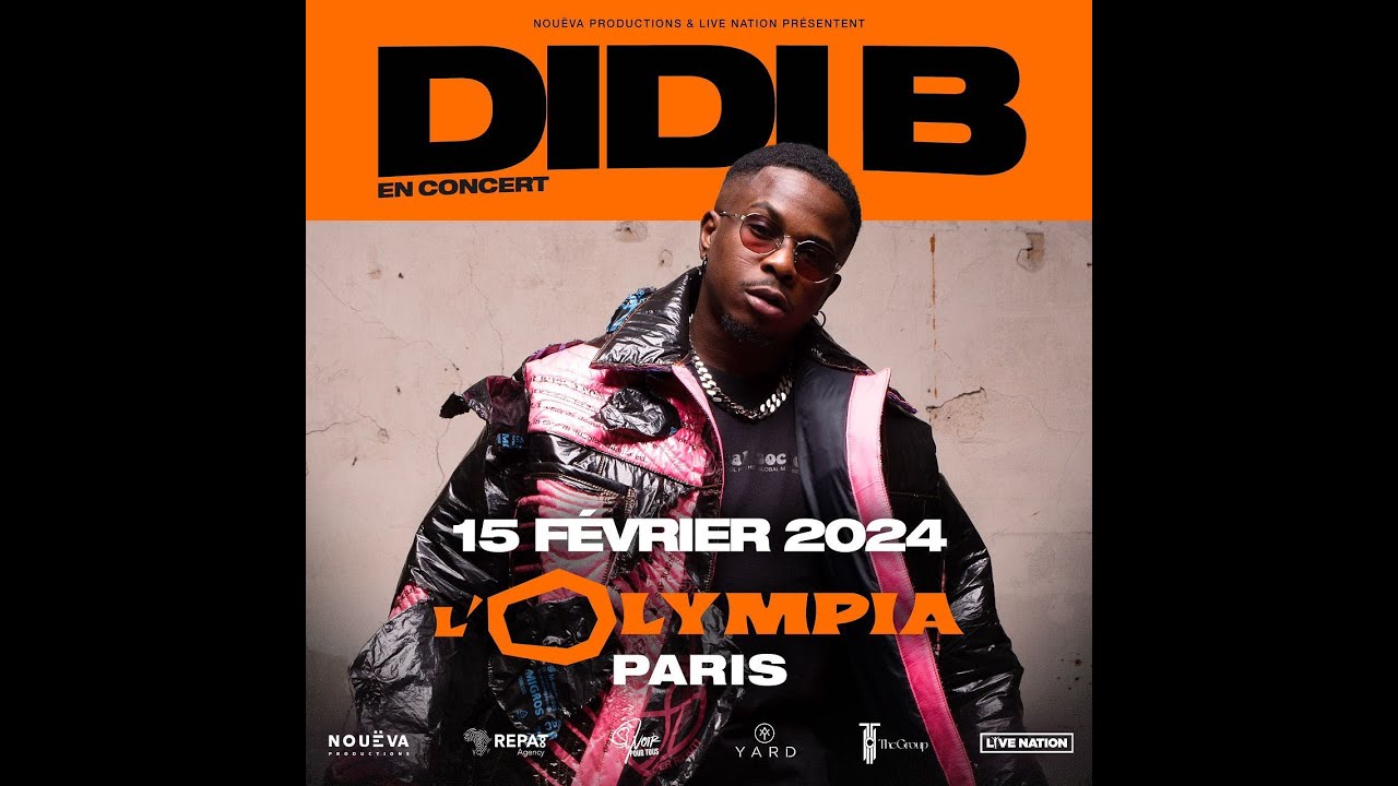 Didi B en Concert le 15 Février 2024 à l'Olympia de Paris 🇫🇷 - YouTube