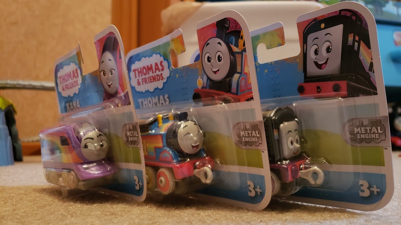 Thomas and Friends All Engines Go Rainbow Engines Unboxing - YouTube