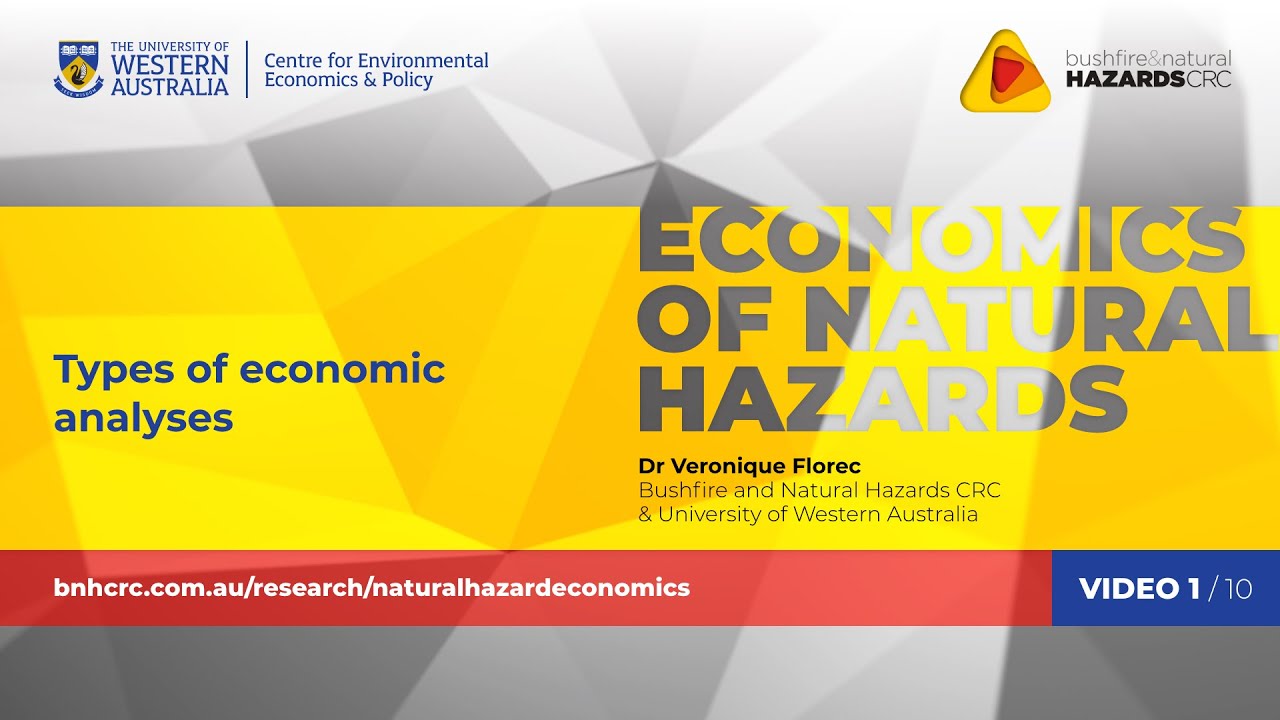 Types of economic analyses | Economics of natural hazards (1/10) - YouTube