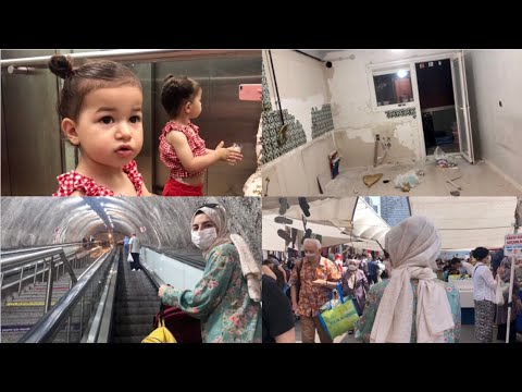KAYINVALİDEMİN MUTFAĞINI KIRDILAR | DOLAPLARIM GELDİ | KADIKÖY CUMA PAZARINDAYIZ | DOLU DOLU VLOG