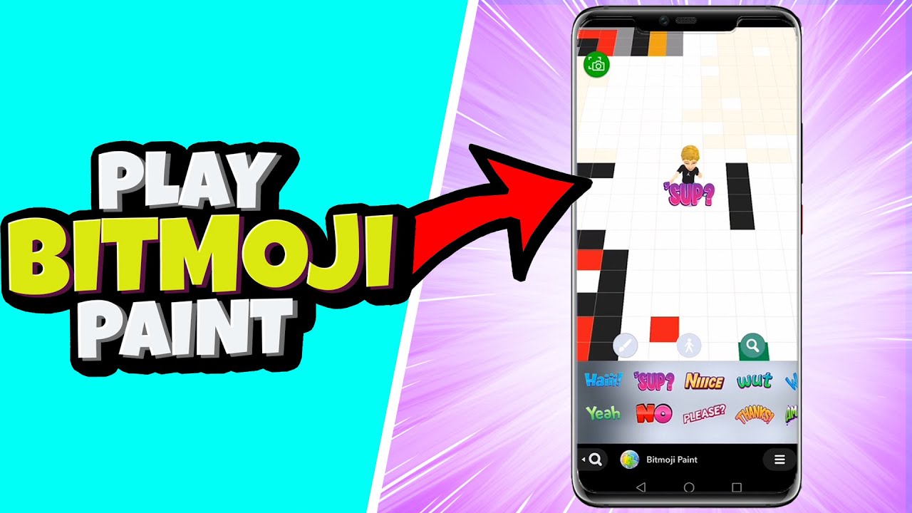 How to Play Bitmoji Paint on Snapchat (SUPER FUN!) - YouTube