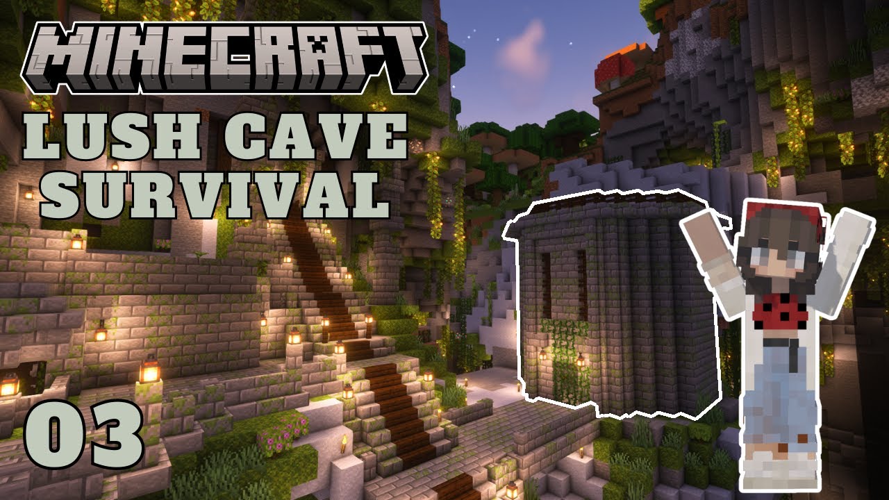 Building Our WAREHOUSE in the Lush Cave | Minecraft 1.20 Lush Cave ...
