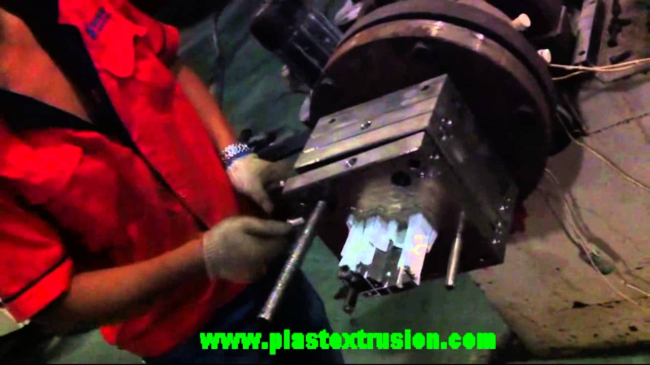 PVC profile extruder machine - YouTube
