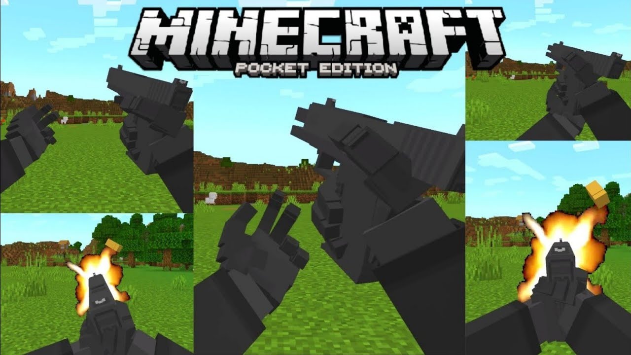 แอดออนปืนที่สมจริงที่สุดในมายคราฟ ห้ามพลาด!! | Realistic Glock-17 LC ...