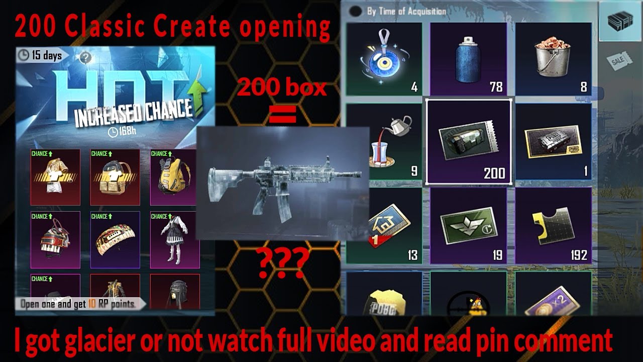 200 Free Classic Create Opening I Pubg Mobile - YouTube