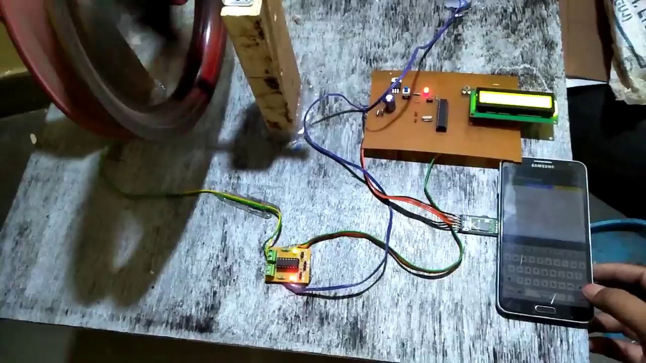 DC Motor Speed Controlled BY BLUETOOTH MODULE - YouTube