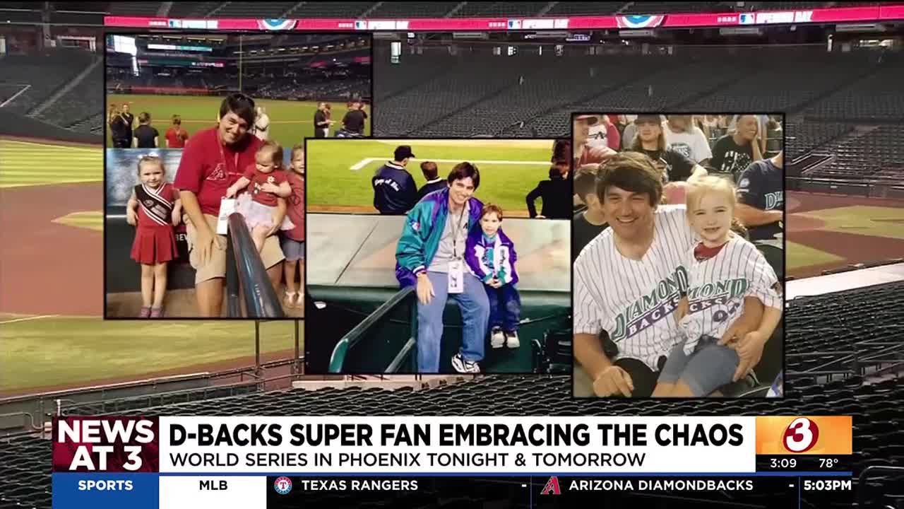 Diamondbacks superfan describes atmosphere in downtown Phoenix - YouTube