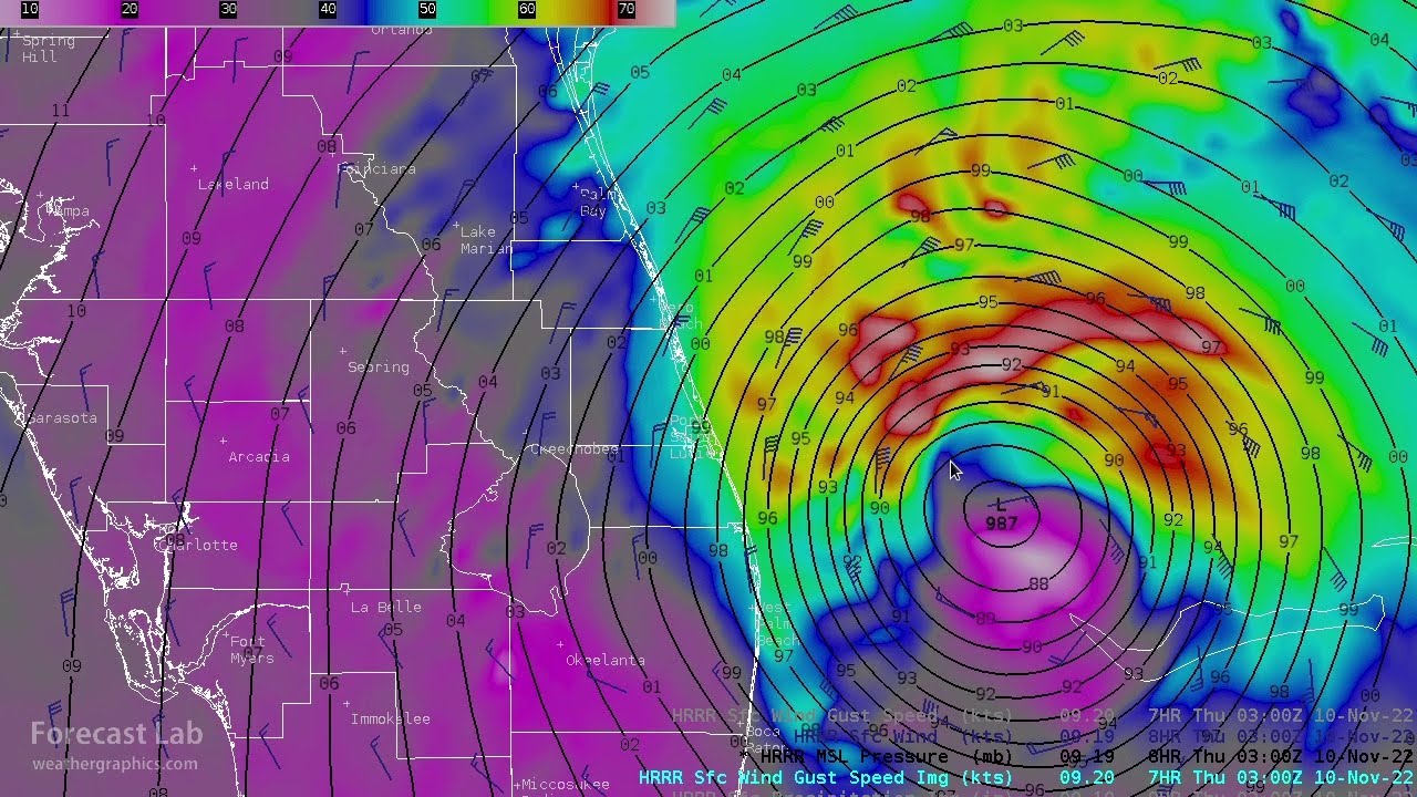 Wed 11/9/22 - US weather / Hurricane Nicole / The polar vortex returns ...