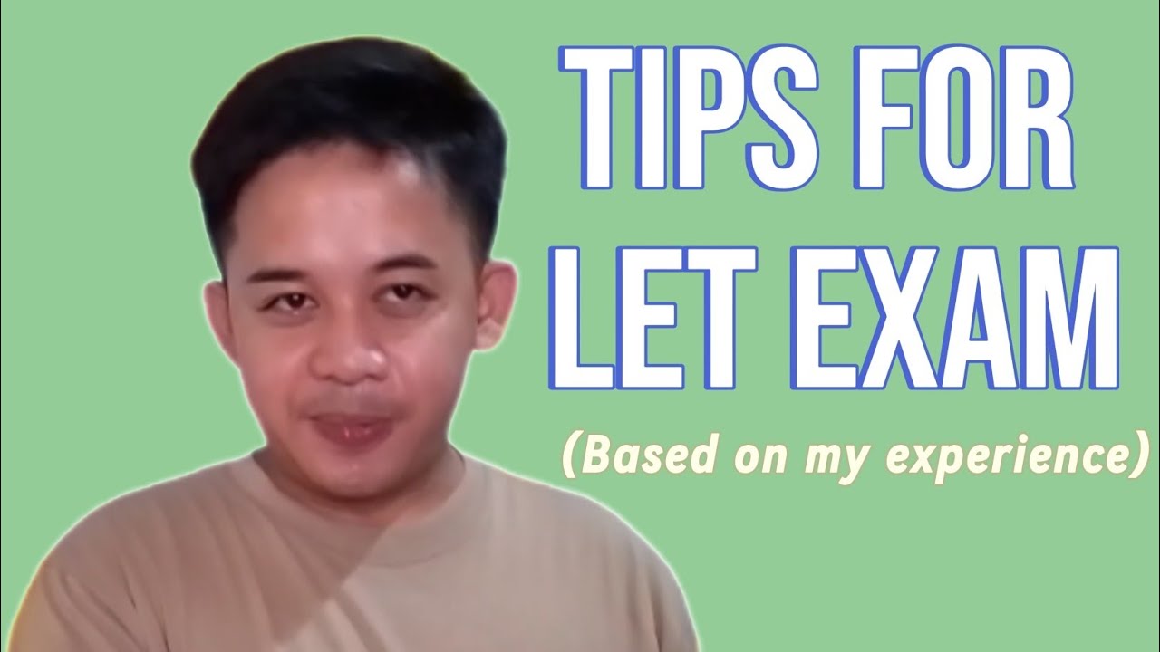 LET'S LEARN | Tips for the LET EXAM (Based on my experience) | Pag ...