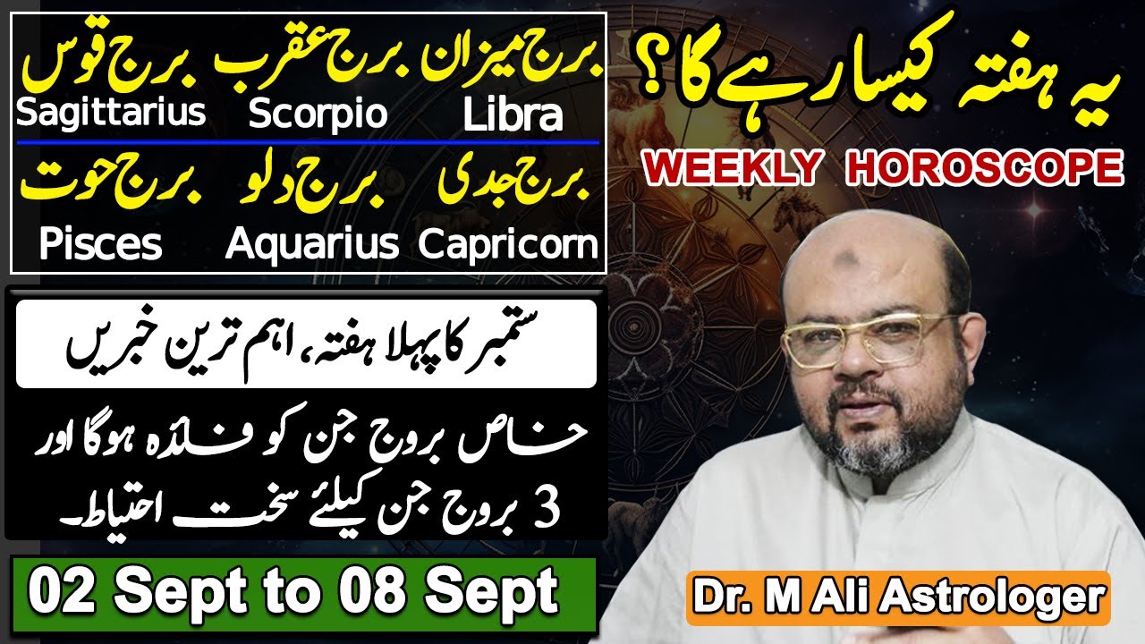 Weekly Horoscope | 02 Sept to 08 Sept | Star Libra To Star Pisces ...