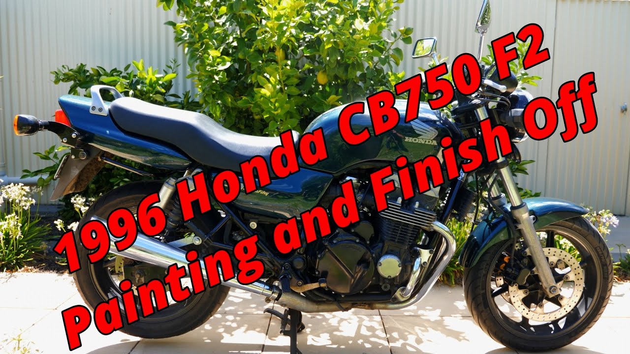 1996 Honda CB750 F2 Painting and Finish Off - YouTube