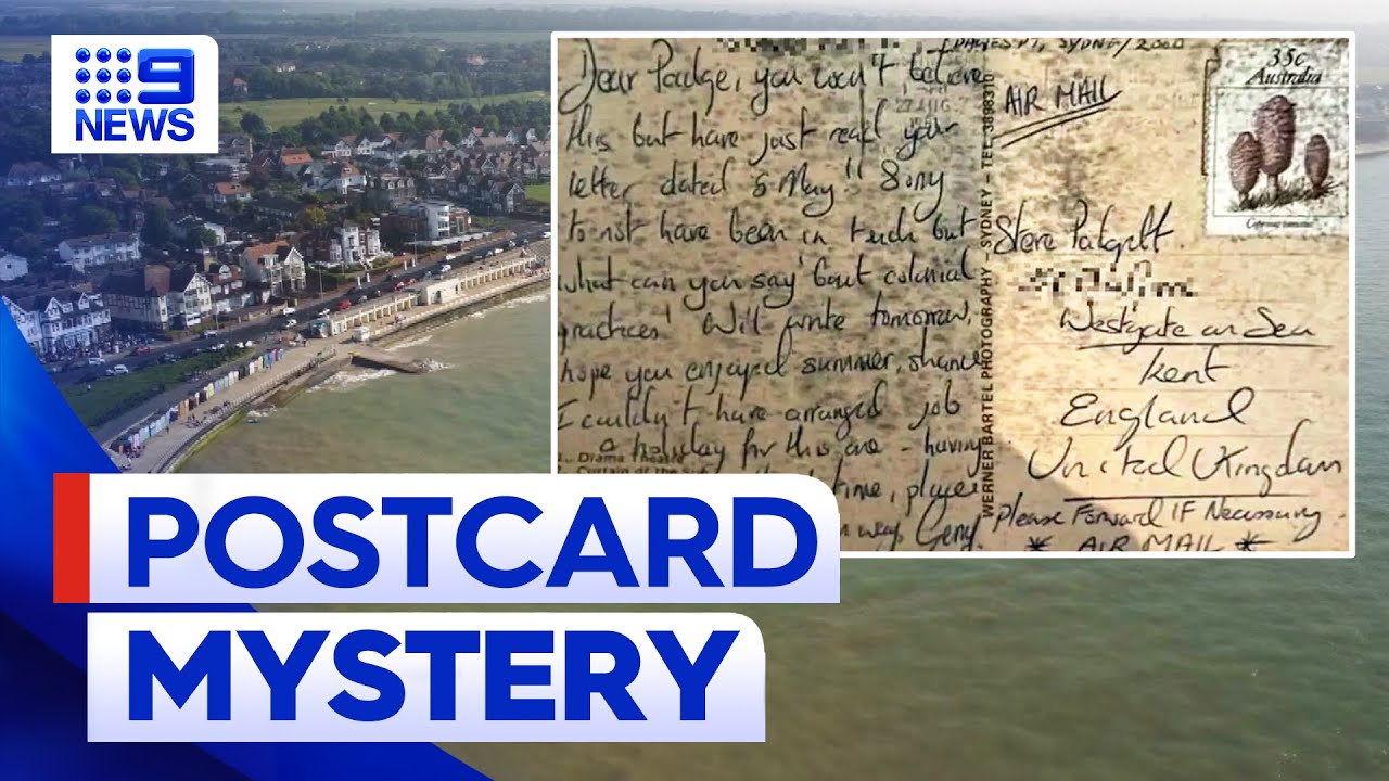 Postcard sent from Sydney gets delivered decades later | 9 News ...