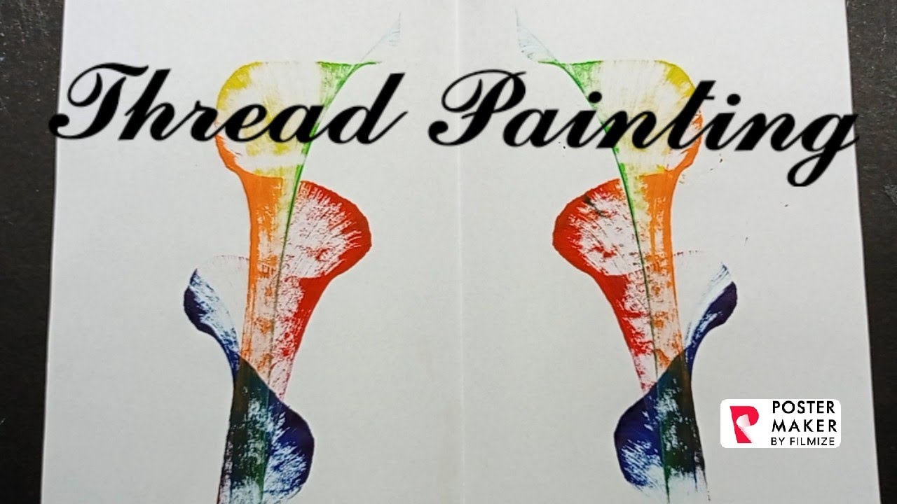 Thread Painting: Making Mirror Images - YouTube