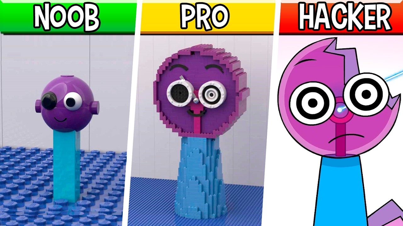 LEGO Nicholas OC : Noob, Pro, HACKER! / (Incredibox Sprunki OC) - YouTube