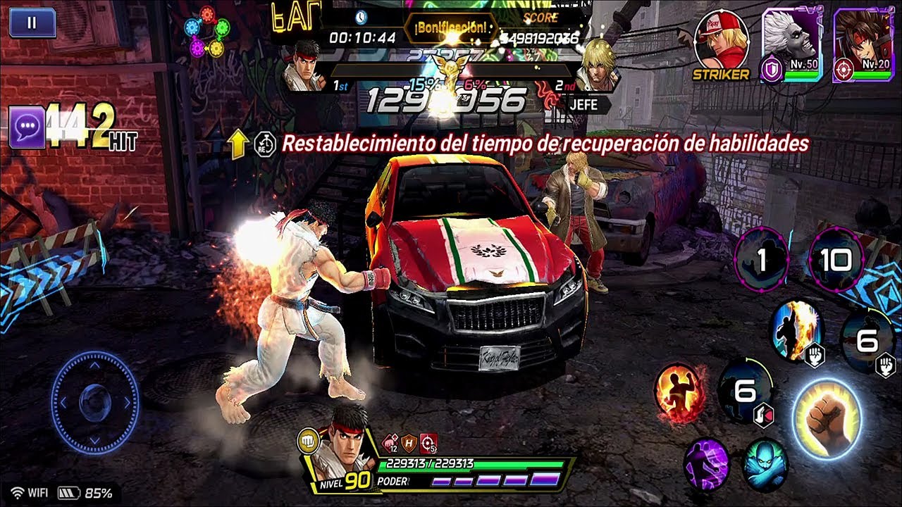 KOF: All-Star X Street Figher 6 collaboration event "¡Destroza el coche ...