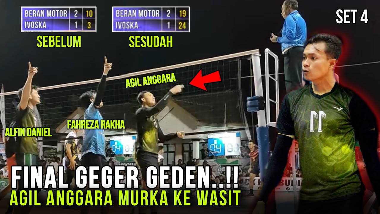 AGIL ANGGA MURKA TAK TERIMA KEPUTUSAN WASIT GARA² HAL INI‼️ AGIL ...