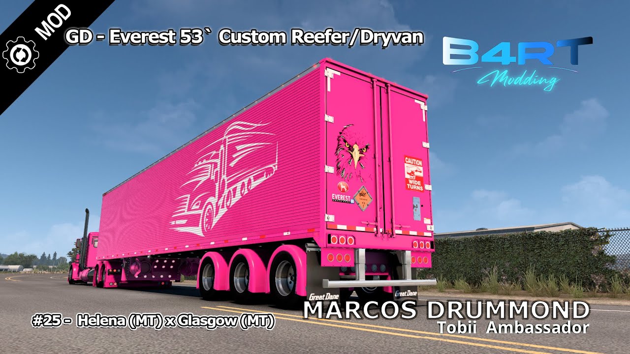 B4RT Mods # 25 - Trailer Mod Great Dane - Everest 53` Custom Reefer ...